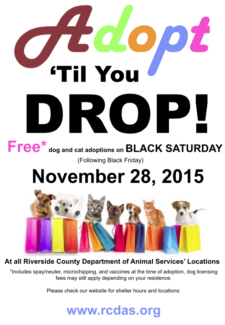 Adopt 'Til You Drop | Riverside County Department of Animal Services